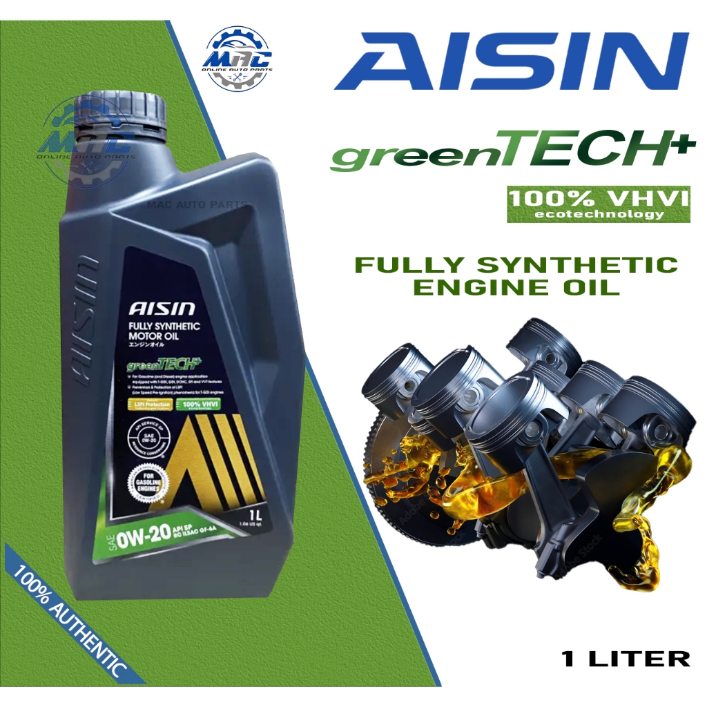 AISIN Fully Synthetic 0W20 Engine Oil 1 Liter motor oil | Shopee Philippines