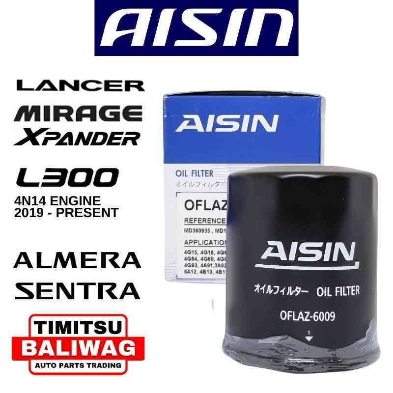 AISIN OIL FILTER FOR MITSUBISHI MIRAGE, XPANDER, LANCER, L300 4N14 2019 ...