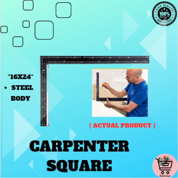 Steel Carpenter Try Square Tri Ruler 16x24 100% ORIGINAL | Shopee Philippines