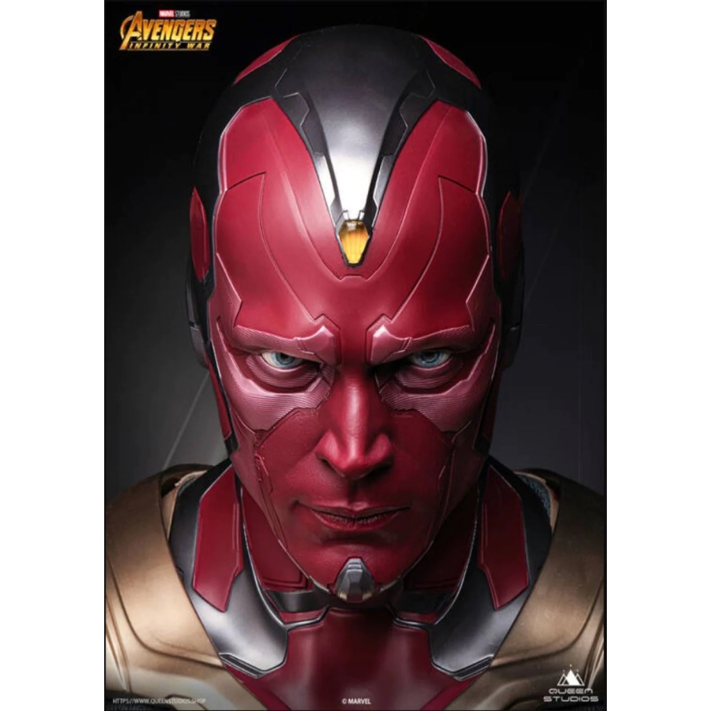 QUEEN STUDIOS MARVEL VISION LIFE-SIZE BUST 1/1 | Shopee Philippines