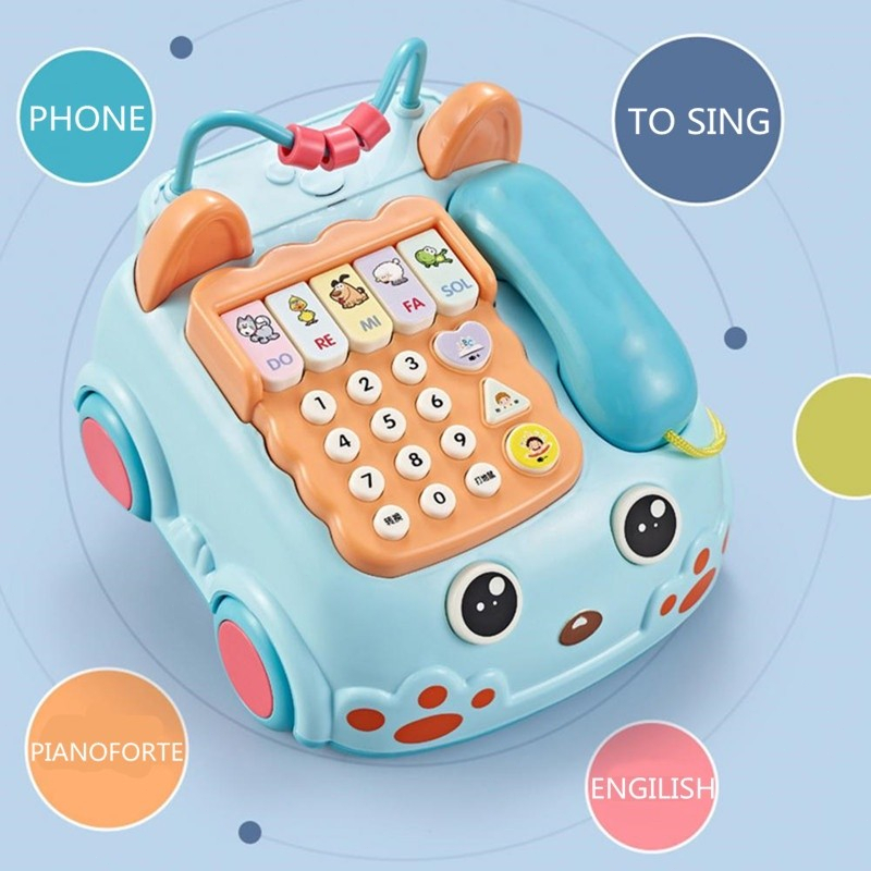 Purely English，Music Telephone Toys Infant Early Learning Musical ...