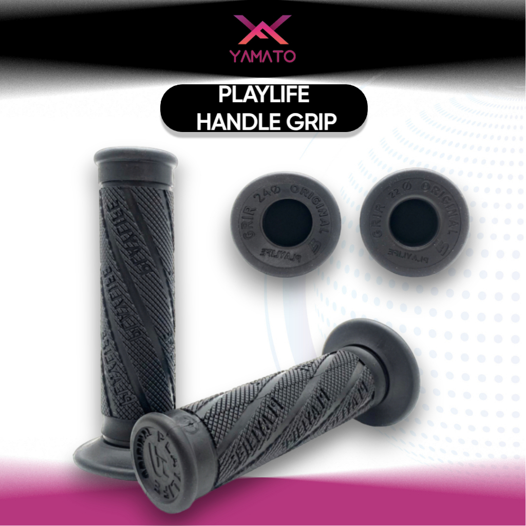 YAMATO MOTORCYCLE PLAY LIFE HANDLE GRIP V2/V3 DESIGN UNIVERSAL | Shopee ...