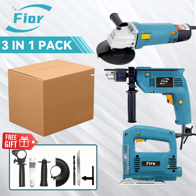 【4 in 1】 Power Tool Circular Saw And Angle grinder And Impact Drill And ...