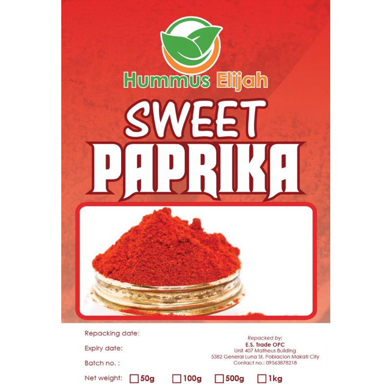 Sweet Paprika Powder -50g | Shopee Philippines