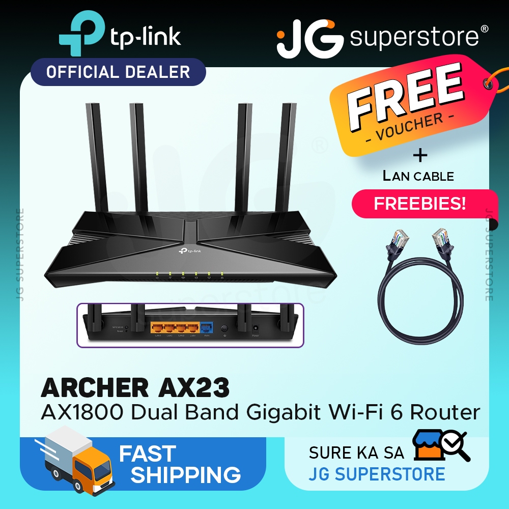 TP-Link Archer AX23 AX1800 Dual Band Gigabit Wi-Fi 6 Router w/ 1201Mbps ...