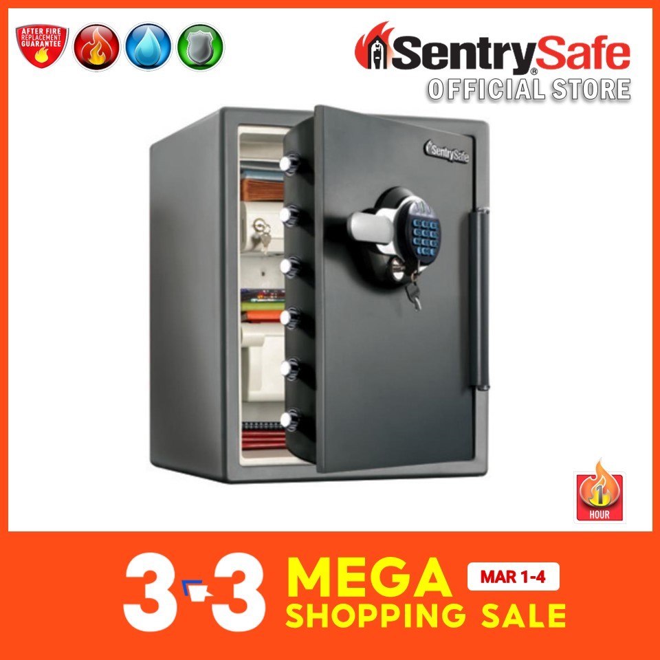 SENTRY SAFE STW205GYC 2-Hour Fire + Water + Security Protection XL ...