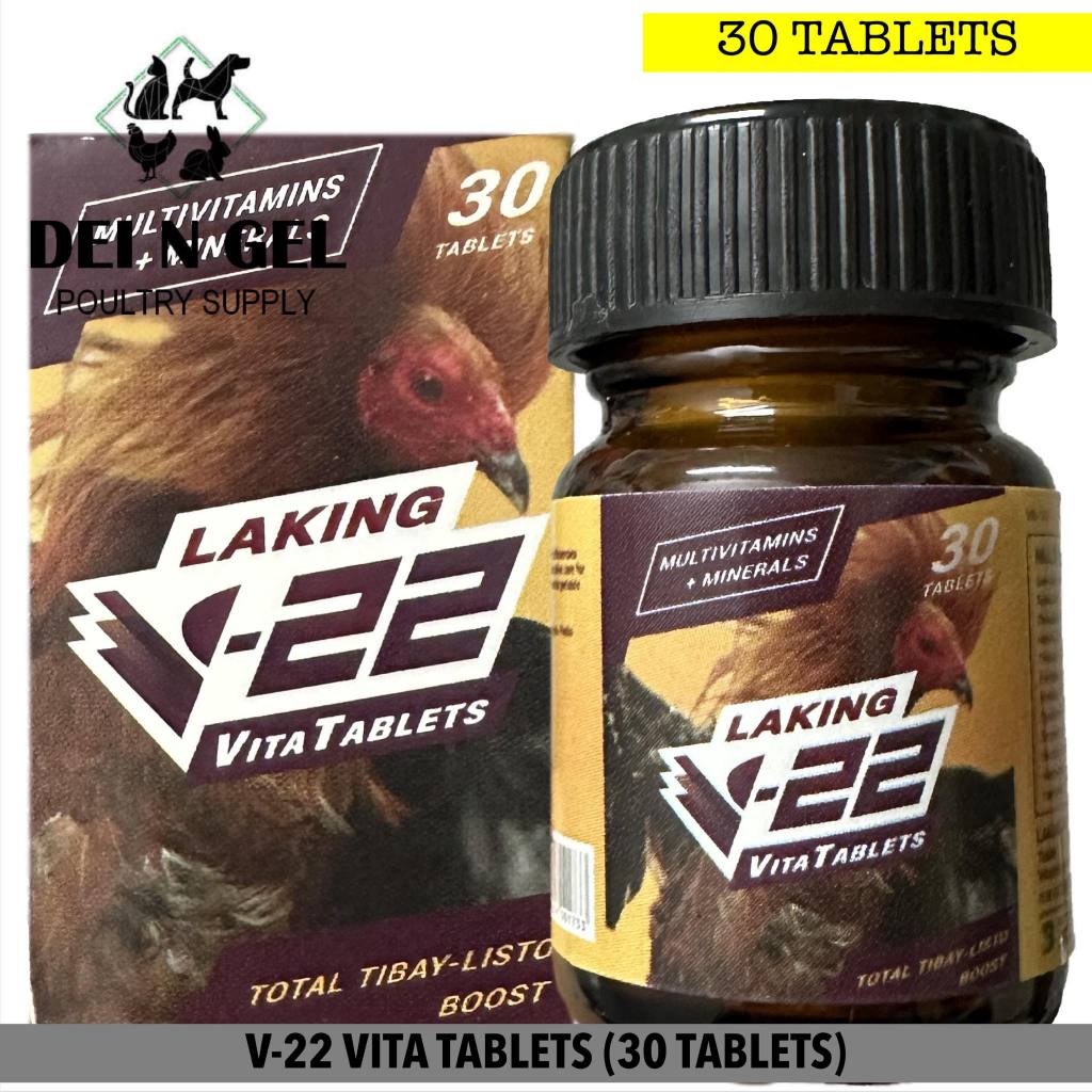 V22 TABLET - VITAMIN MINERAL SUPPLEMENT FOR FIGHTING COCKS, DOG AND CAT ...