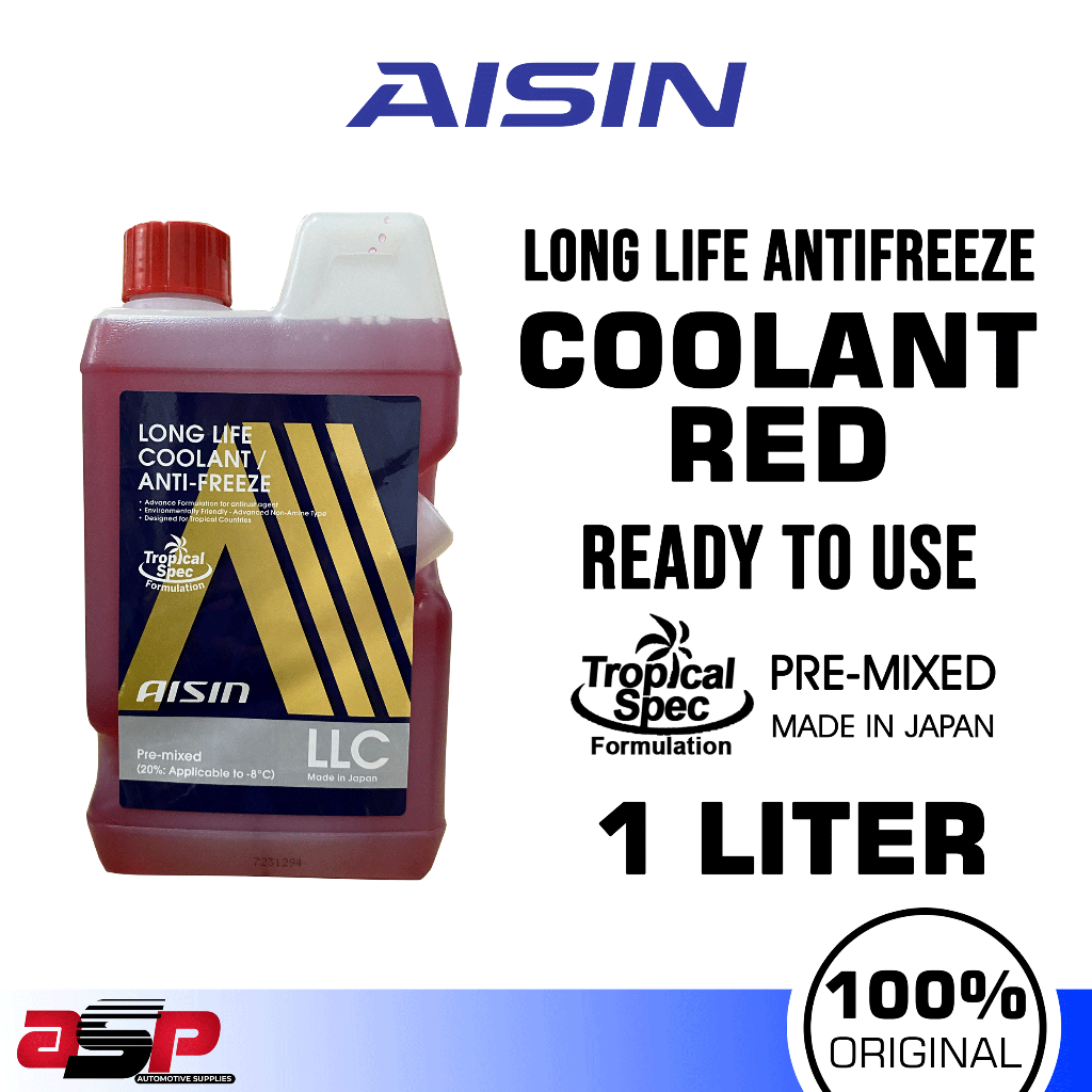 AISIN Long Life Coolant Red Ready to Use 1 Liter | Shopee Philippines