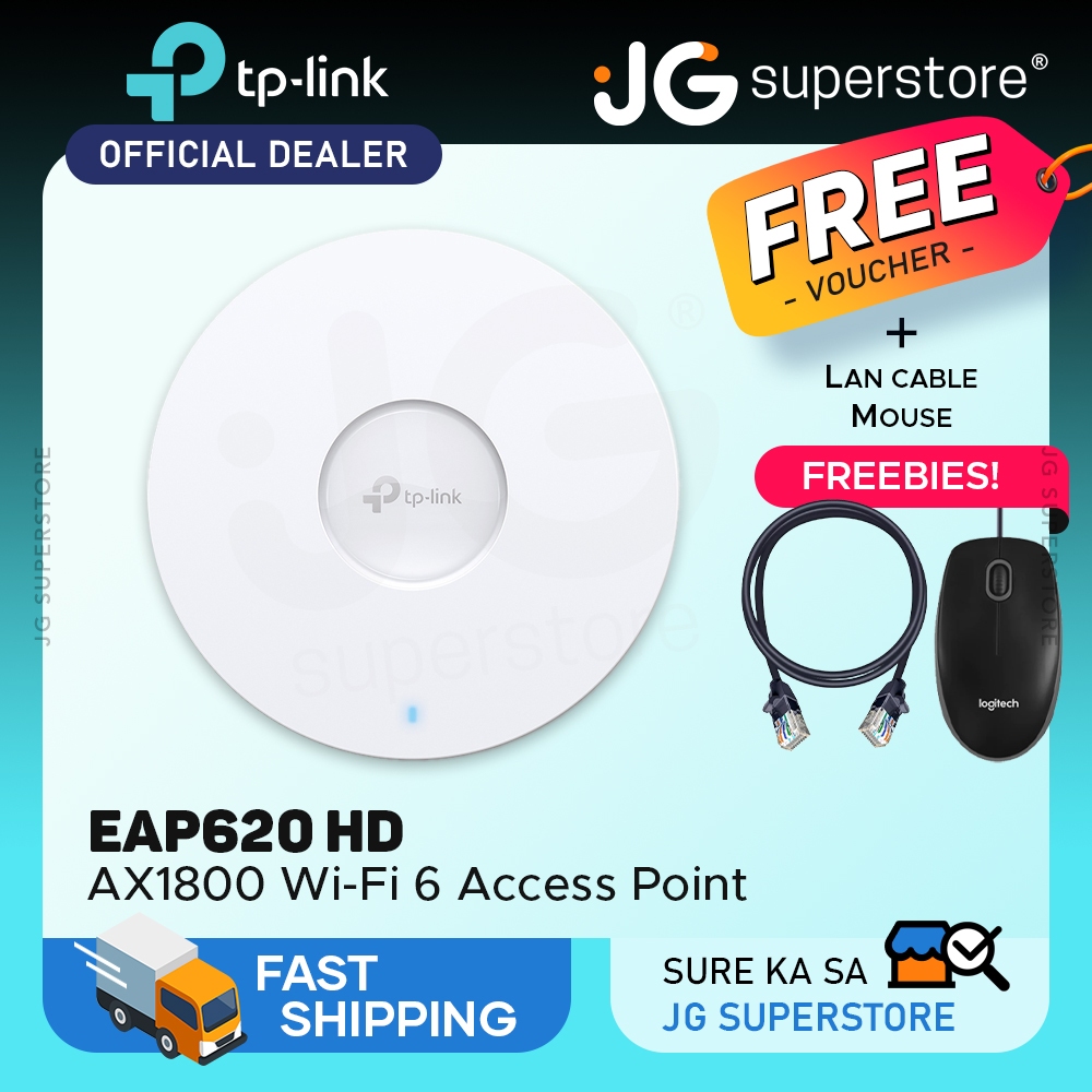 TP-Link EAP620HD AX1800 Dual Band Ceiling Mount Wi-Fi 6 Access Point Up ...