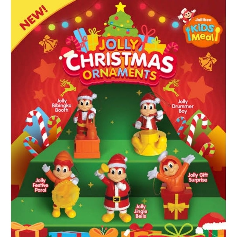 2023 Jollibee 4" figures Christmas ornaments sealed Drummer boy Jolly ...