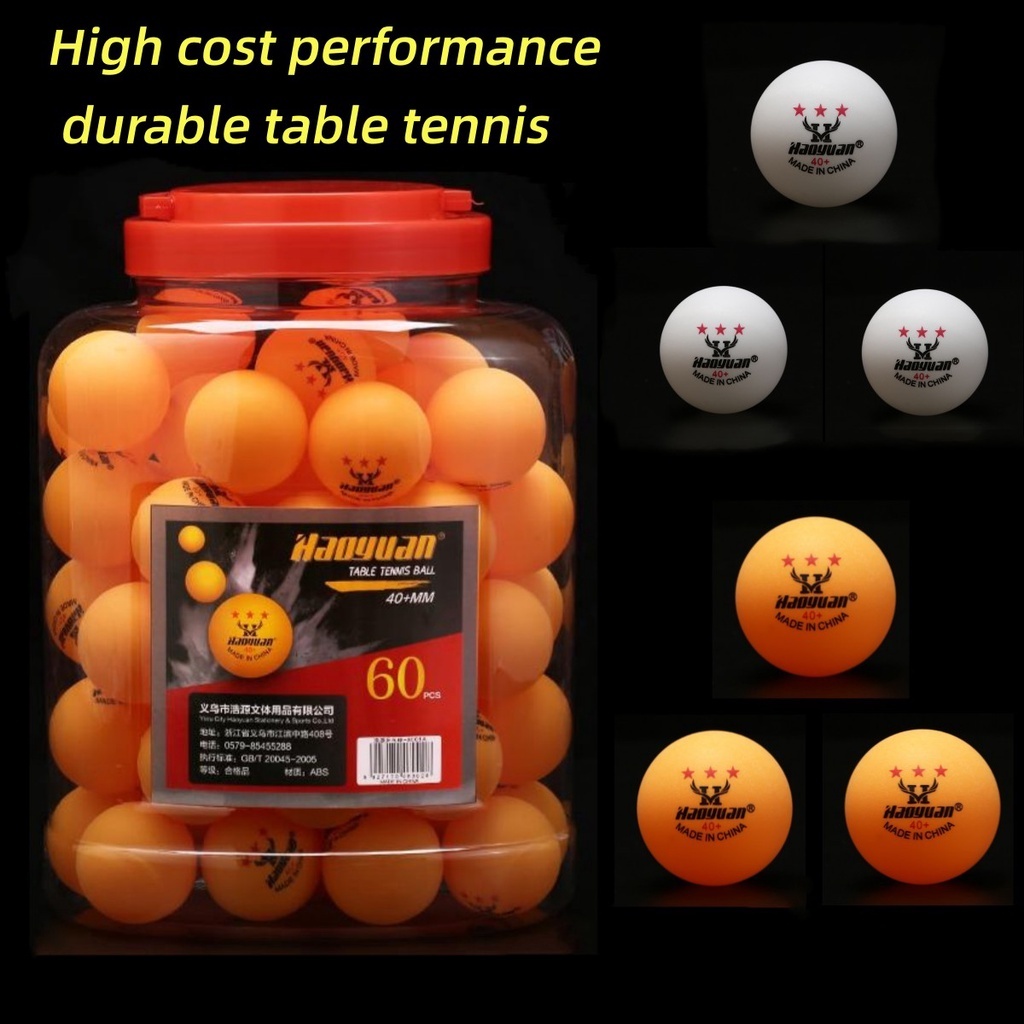60 Piece Double Happiness Table Tennis Ping Pong Ball Train the ball ...