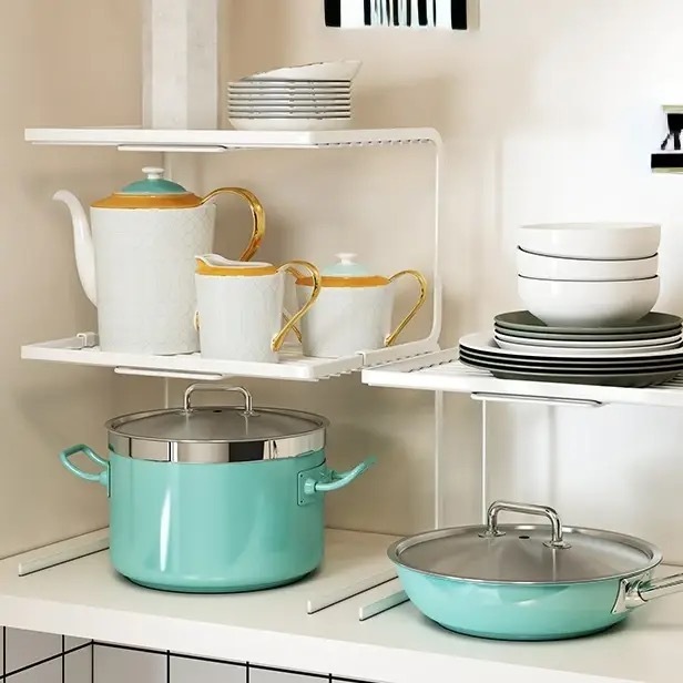 Kitchen storage rack/wardrobe storage layered rack, cabinet clothes ...