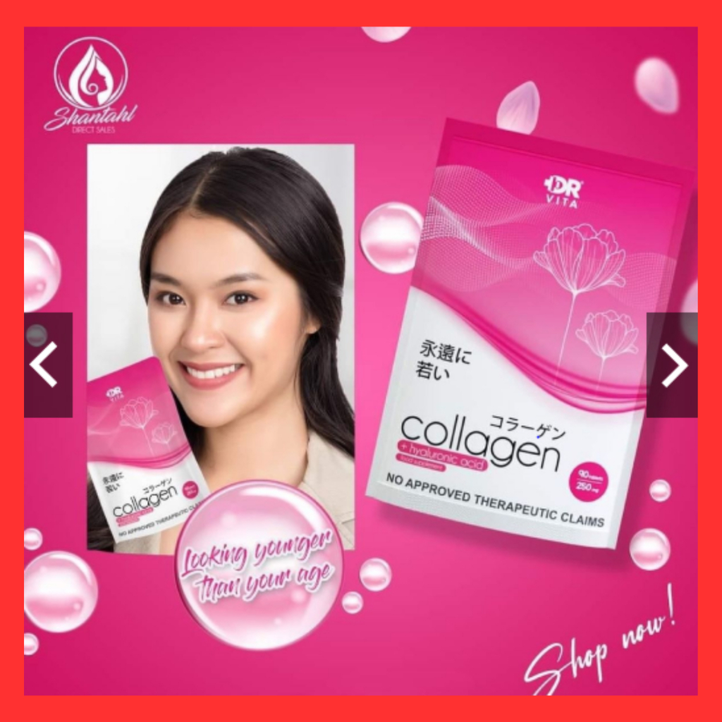 1 Dr Vita Collagen Hyaluronic Acid 180 Tablet Anti Aging Beauty