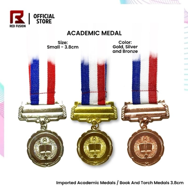Imported Academic Medal Book and Torch Small 3.8cm | Shopee Philippines
