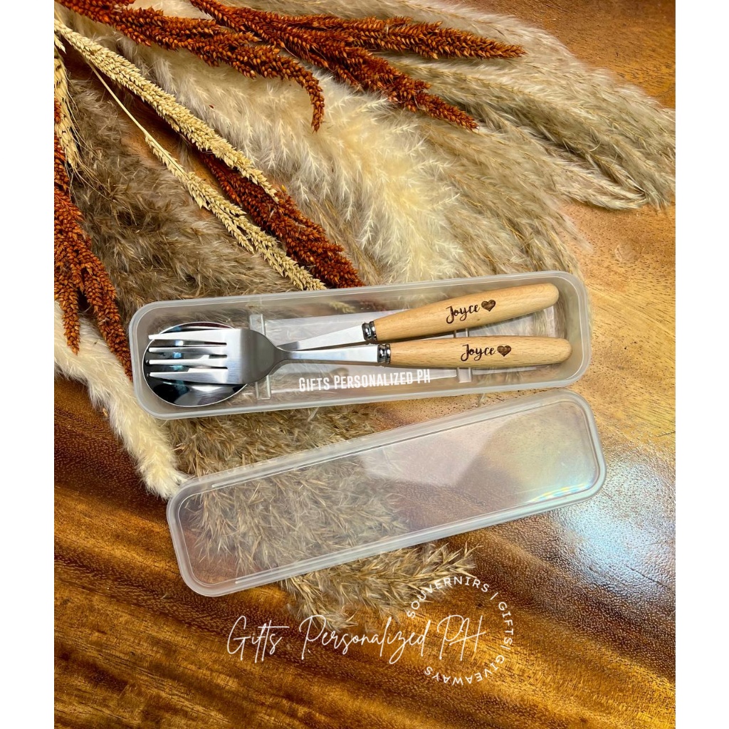 Personalized Spoon and Fork Utensils with Chopsticks | Cutlery ...