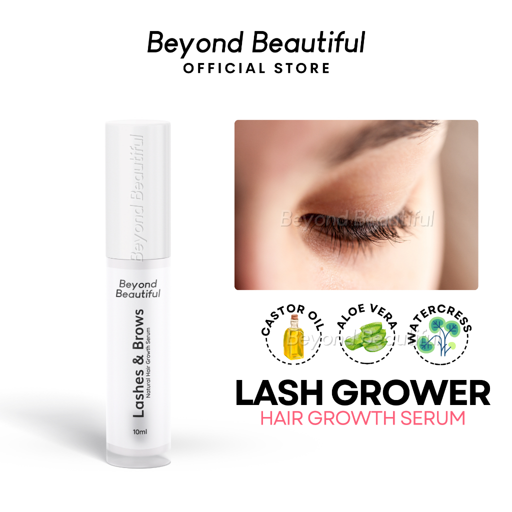 Lashes and Brows Hair Growth Activator Serum with Castor Oil + Aloe ...