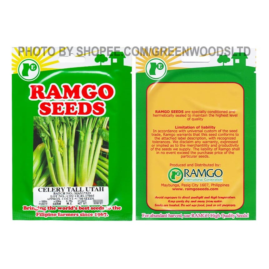 Ramgo RPD Seeds Celery Tall Utah .5g (ORIGINAL PACKAGING) gws31207 ...