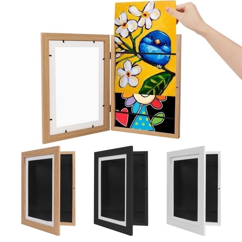 [COD]6R / A4 Picture Frame For Kids Picture Organizer Storage Flip-top ...