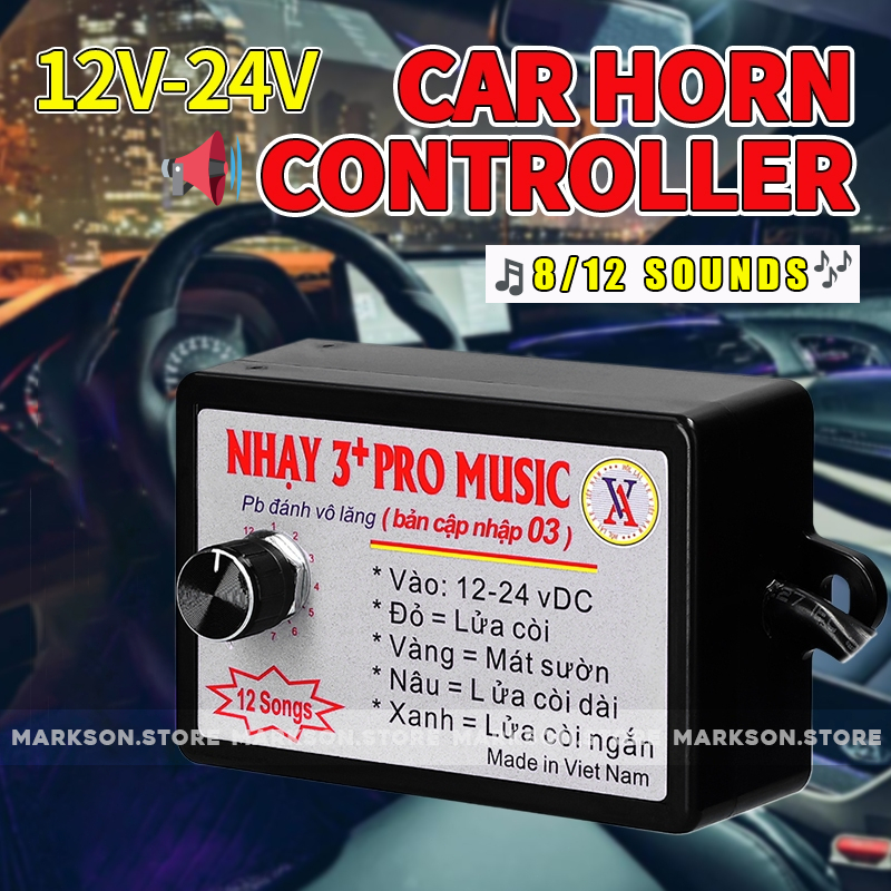12-24V Music Rapid Horn Relay Horn Controller Nhay 3+Pro Universal ...