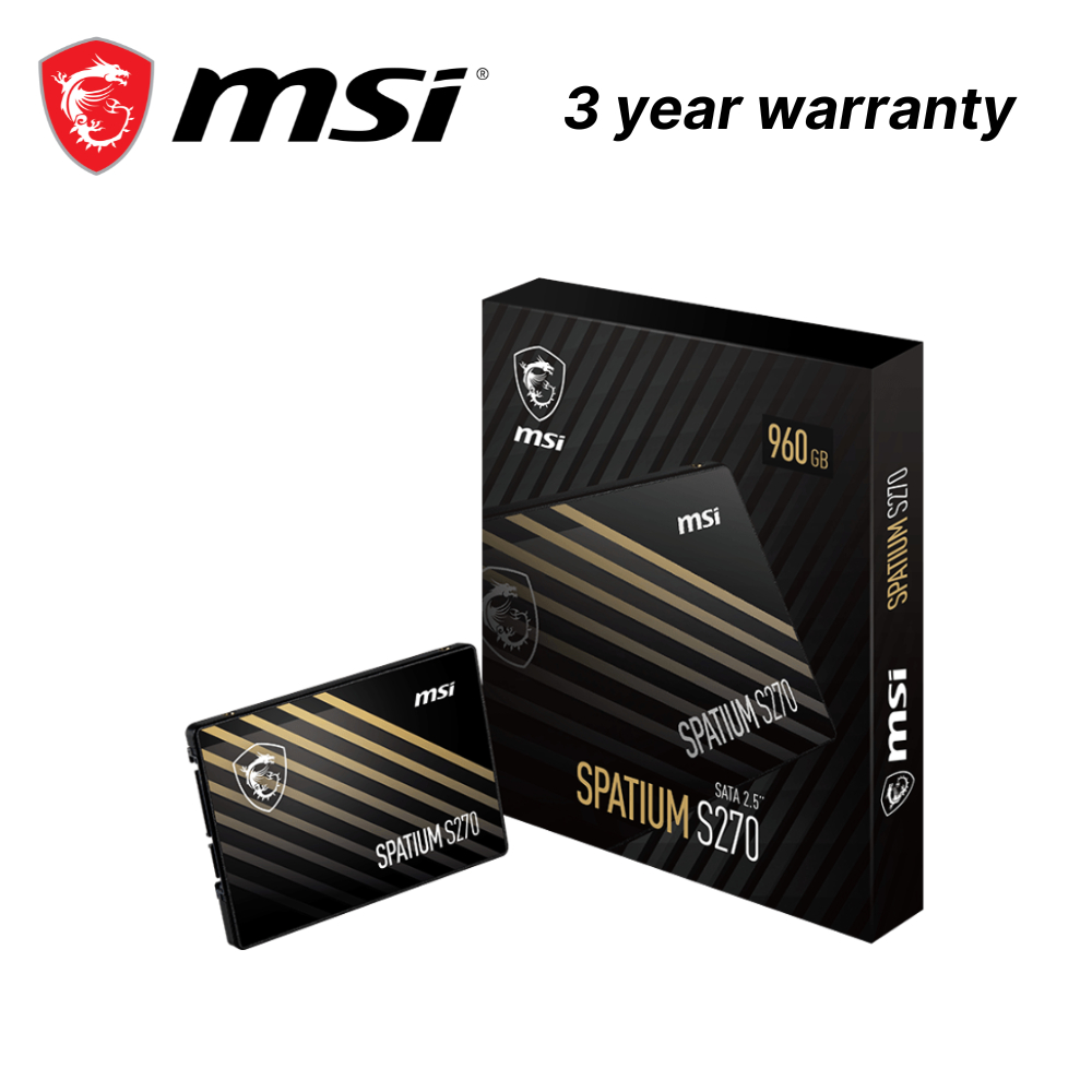 MSI Spatium S270 SATA 2.5" 960GB SSD | Shopee Philippines