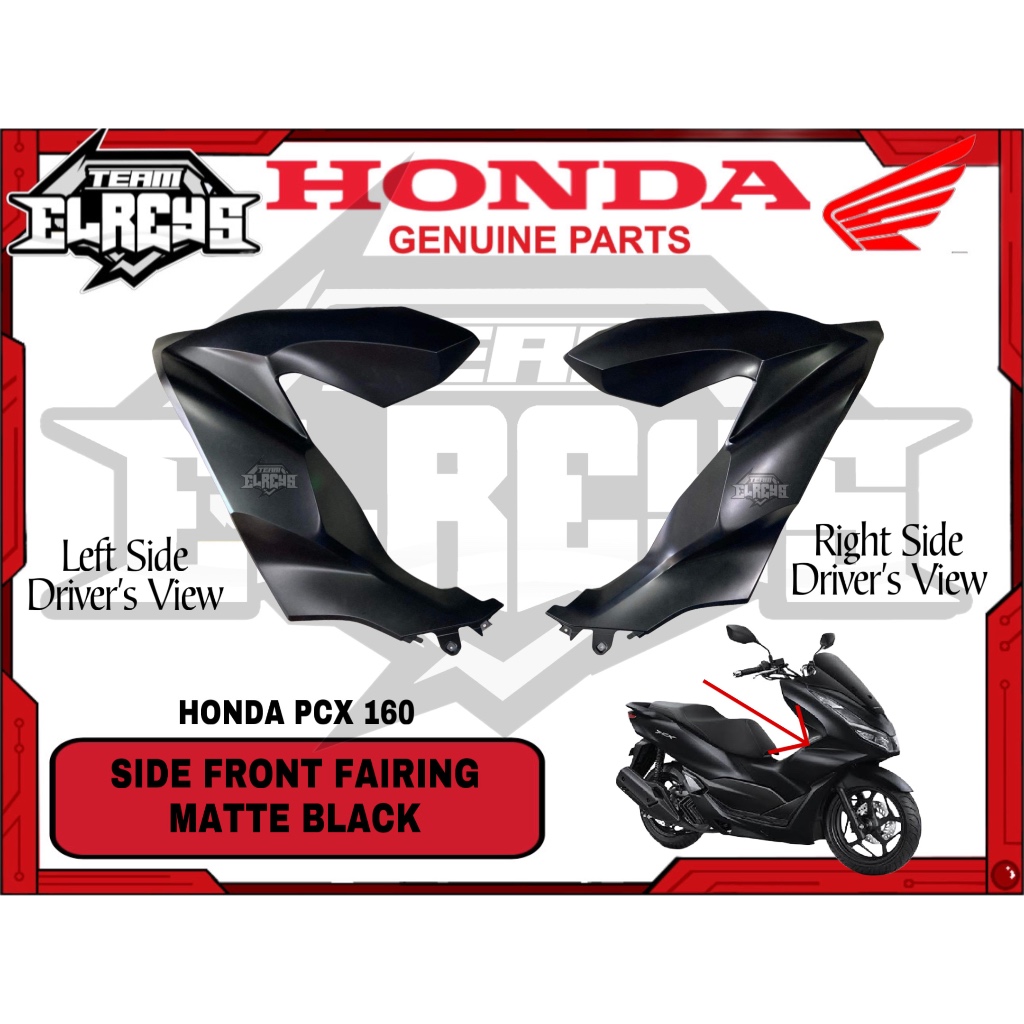 SIDE FRONT FAIRING FOR PCX 160 MATTE BLACK | Shopee Philippines