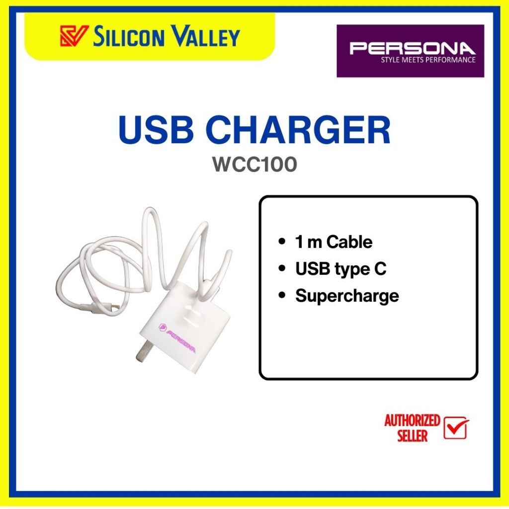 PERSONA 66W SUPER FAST CHARGING SET WCC100 | Shopee Philippines