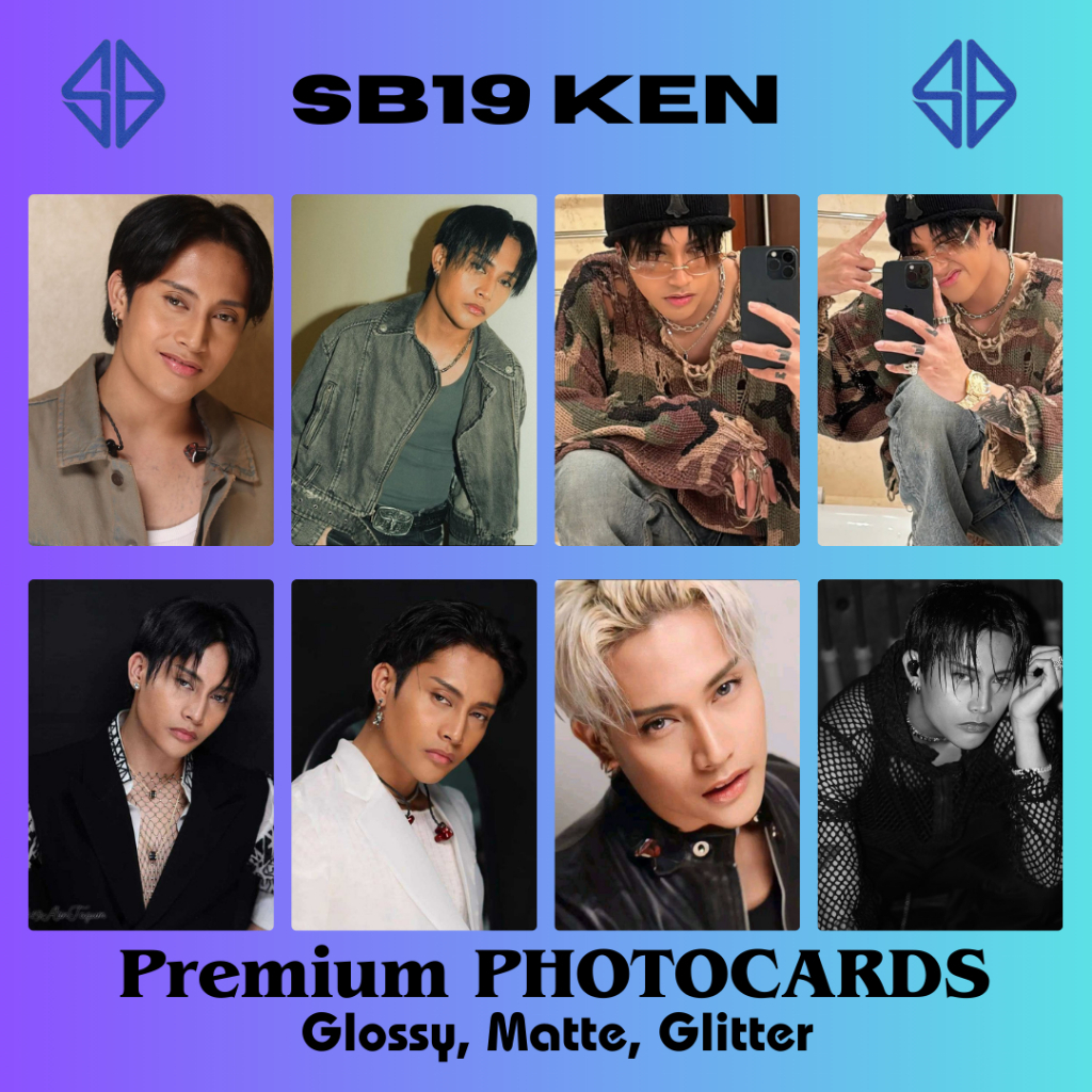 SB19 KEN Premium Photocards / Front Only with Photo Top / ATM Size ...