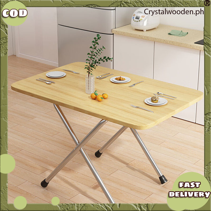 Foldable small table rectangular dining table simple long table outdoor ...