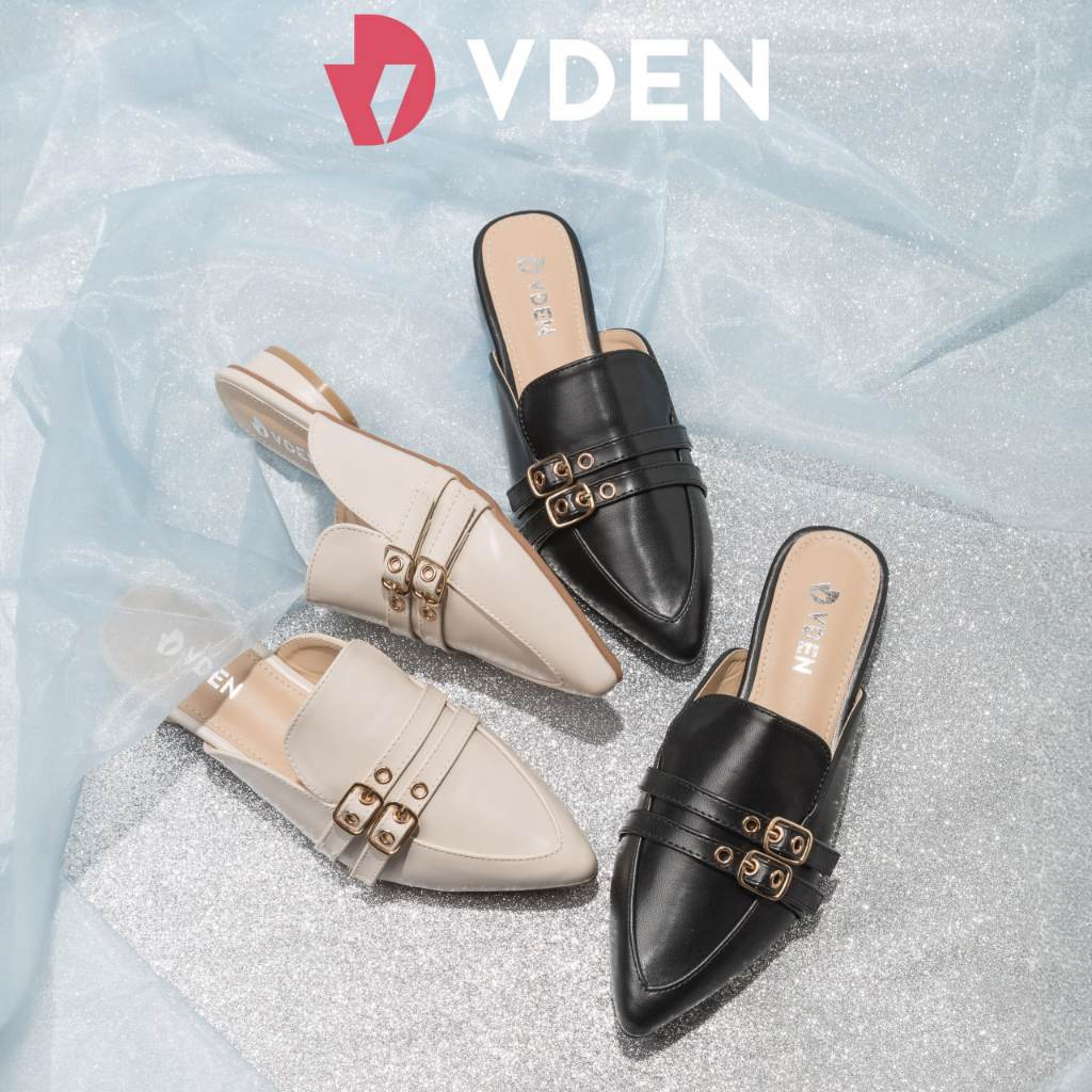 VDEN Elegant half shoes Pointed mules Add 1 Size 886-88 ( 2cm Heels ...