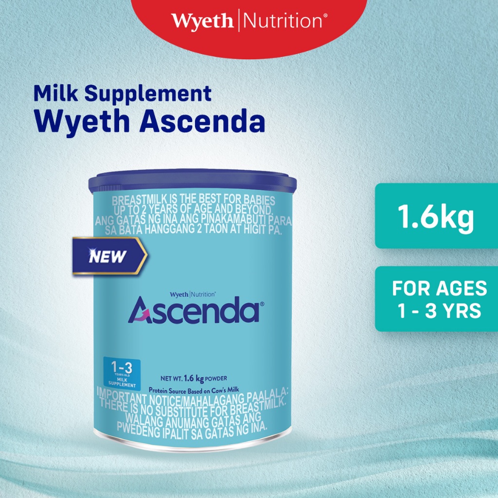 Ascenda Milk Supplement for Children 1 to 3 Years Old 1.6kg | Shopee ...