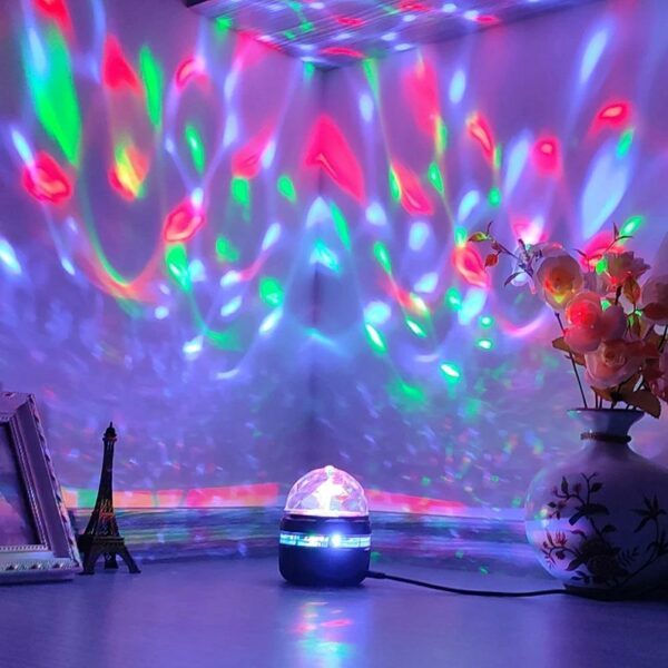 LED Q6 Magic Ball Rotating Starry Sky USB Disco Light Projection Lamp ...