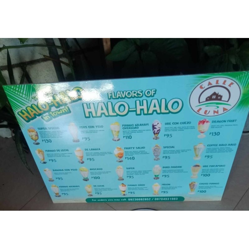 Menu Board CUSTOMIZE l WALL MENU l STANDEE MENU BOARD l BIGGER SIZE ...