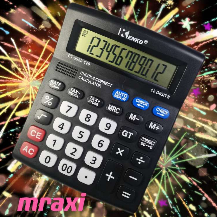 NEW 12-digit large screen calculator business electronic desktop ...