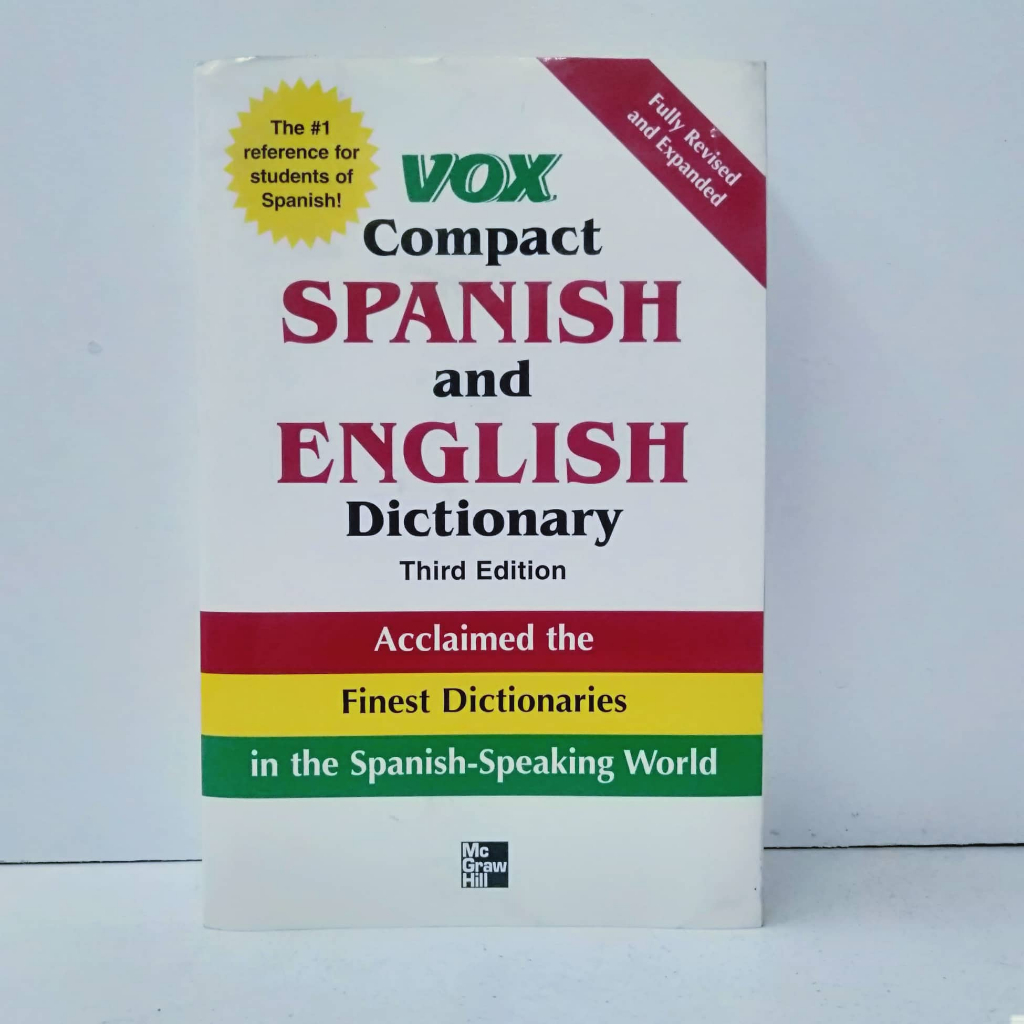 VOX COMPACT SPANISH AND ENGLISH DICTIONARY, 3rd Edition (SOFTCOVER) BY ...