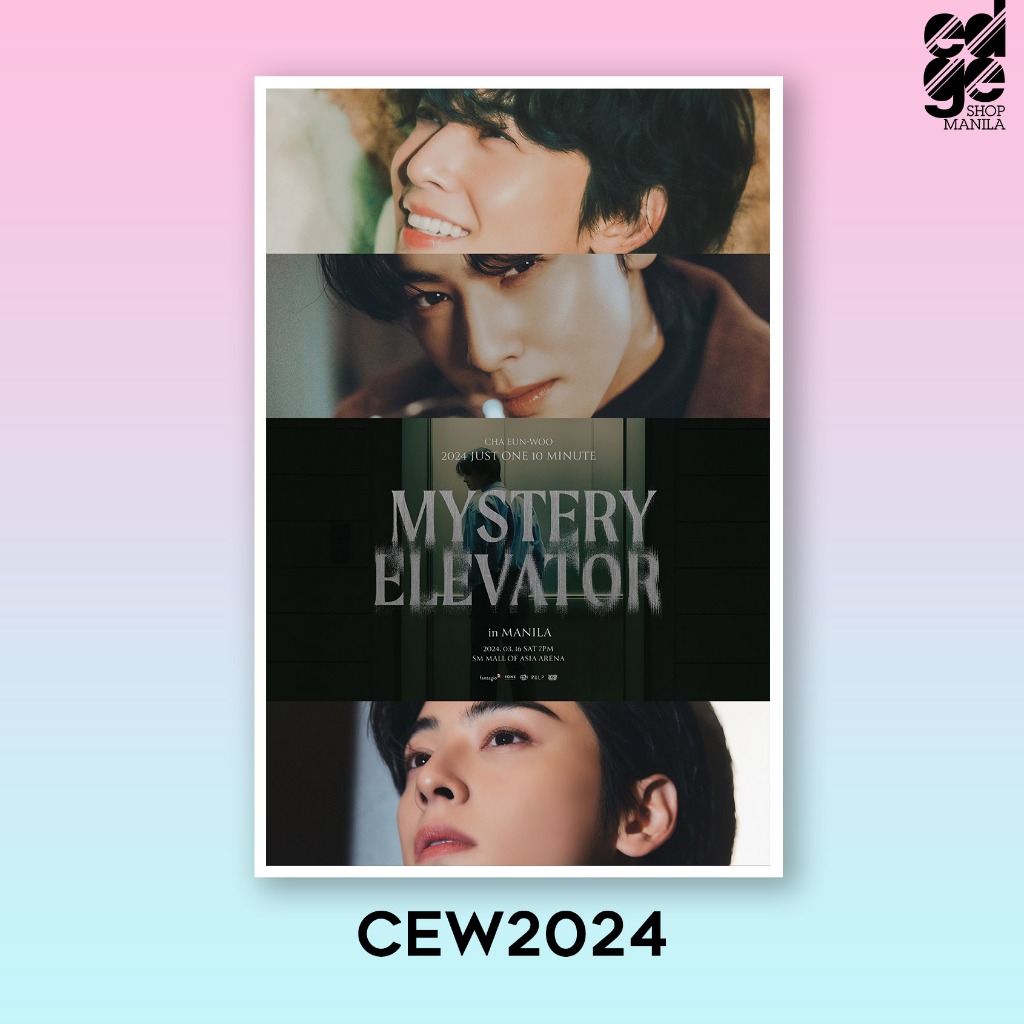 CHA EUN WOO - Just One 10 Minute 2024 IN MANILA Fan Meeting Posters ...