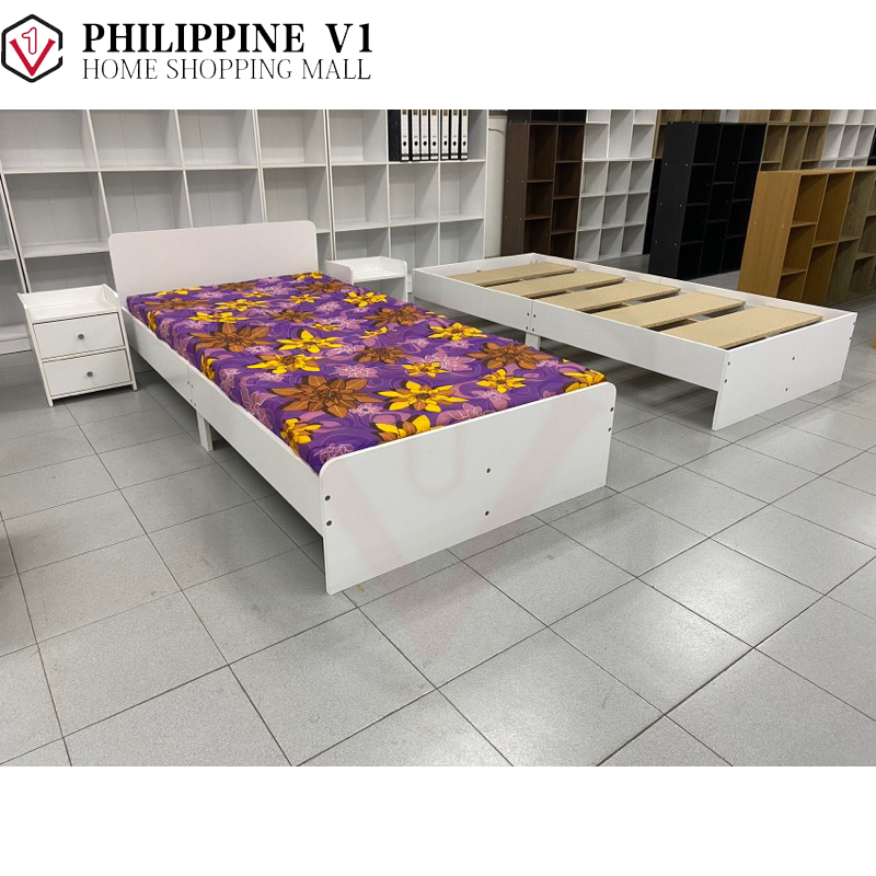 Philippines V1 Comfort Home Wooden Single Bed Frame with Headboard (2 ...
