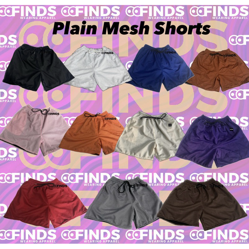 PLAIN MESH SHORTS UNISEX COCOFINDS | Shopee Philippines