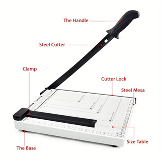 Officom Paper Cutter Metal & Wood Base A4 A3 A5 B3 B4 B5 Size Heavy ...