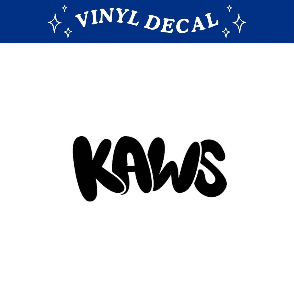 KAWS logo vinyl stickers brand laptop tumbler decals | Shopee Philippines