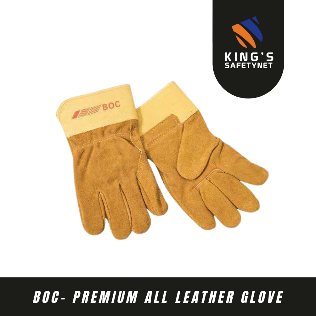 BOC- PREMIUM ALL LEATHER WELDING GLOVES | Shopee Philippines