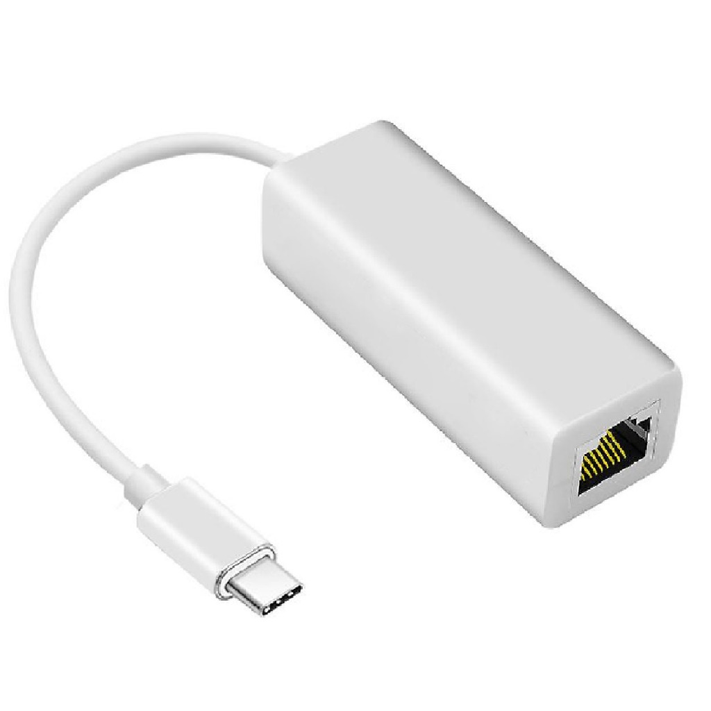 Type C Ethernet Adapter Type-C to RJ45 Ethernet LAN Network Adapter ...