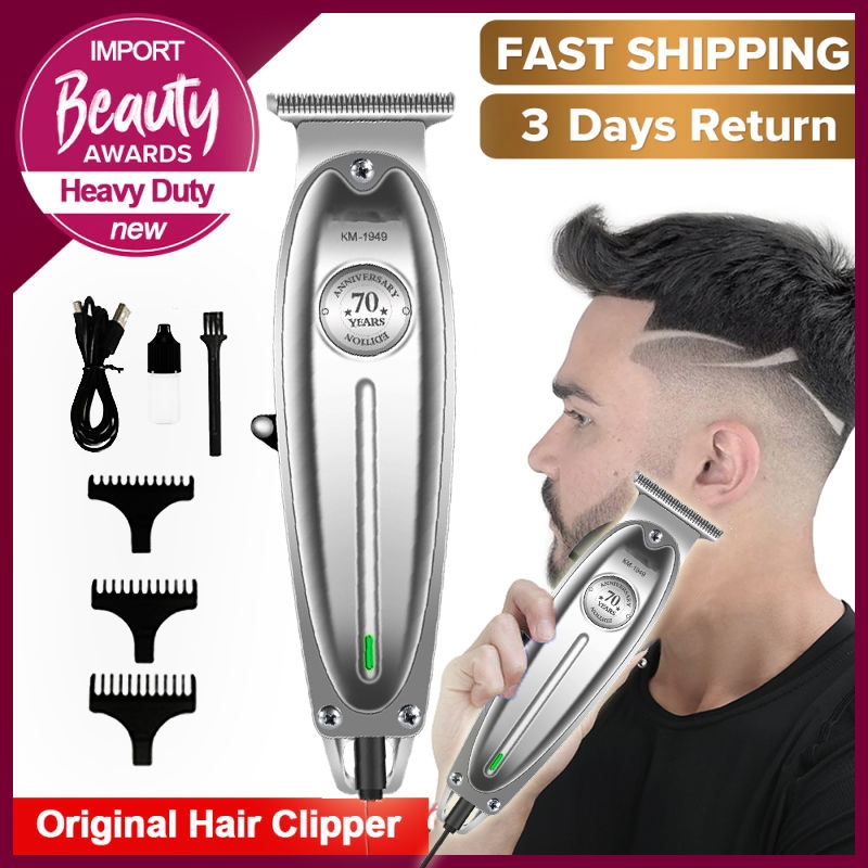 Kemei Clipper Hair Clipper Trimmer Razor mesin rambut Rechargeable ...