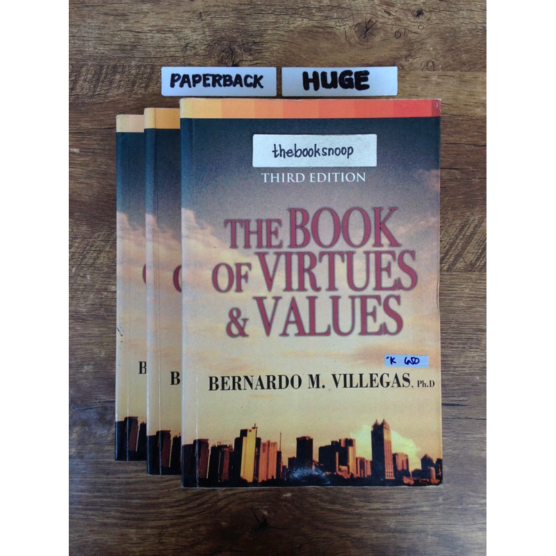 The Book of Virtues and Values Bernardo Villegas filipiniana | Shopee ...