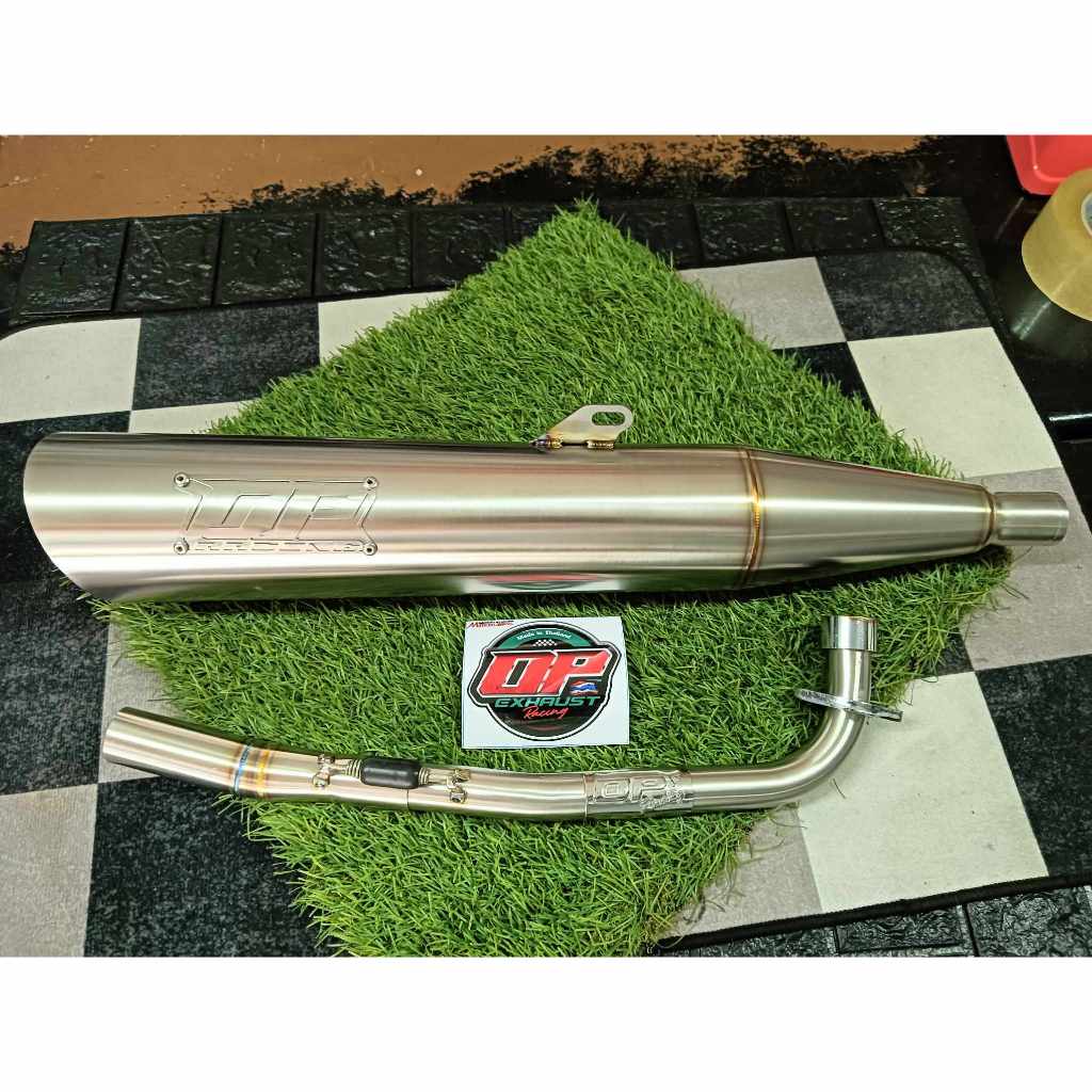 OP RACING POWER PIPE, FOR WAVE 100, STAINLESS, 54-25-32, MADE BY OPBR ...