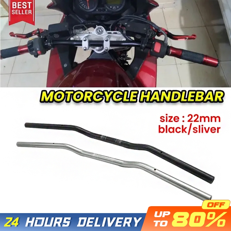 Universal Motorcycle Handlebar 7/8" 22mm Drag Straight Bar Scooter ...