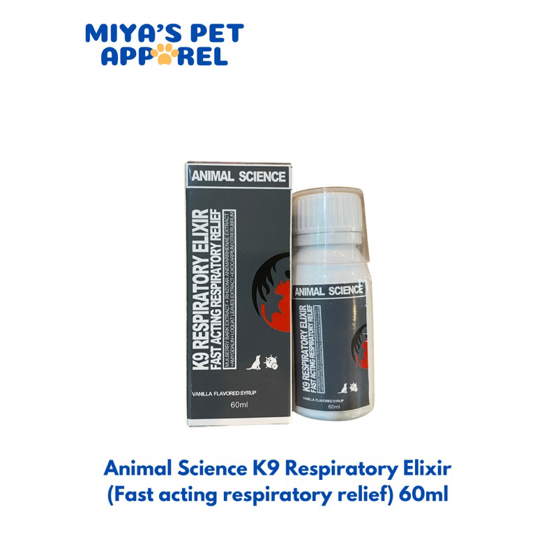 Animal Science K9 Respiratory Elixir 60ml (Vanilla flavor) | Shopee Philippines