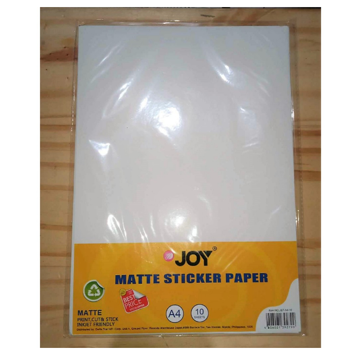 (ALL-Z) JOY Sticker Paper (Matte) | Shopee Philippines