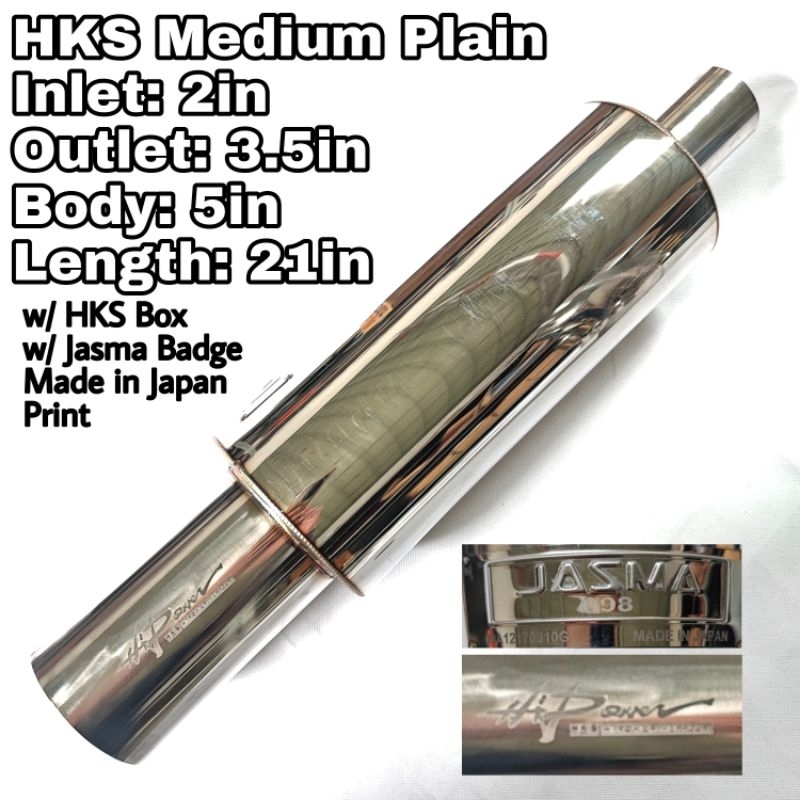 HKS Medium All Stainless Jasma Muffler High Quality Car Universal Japan ...