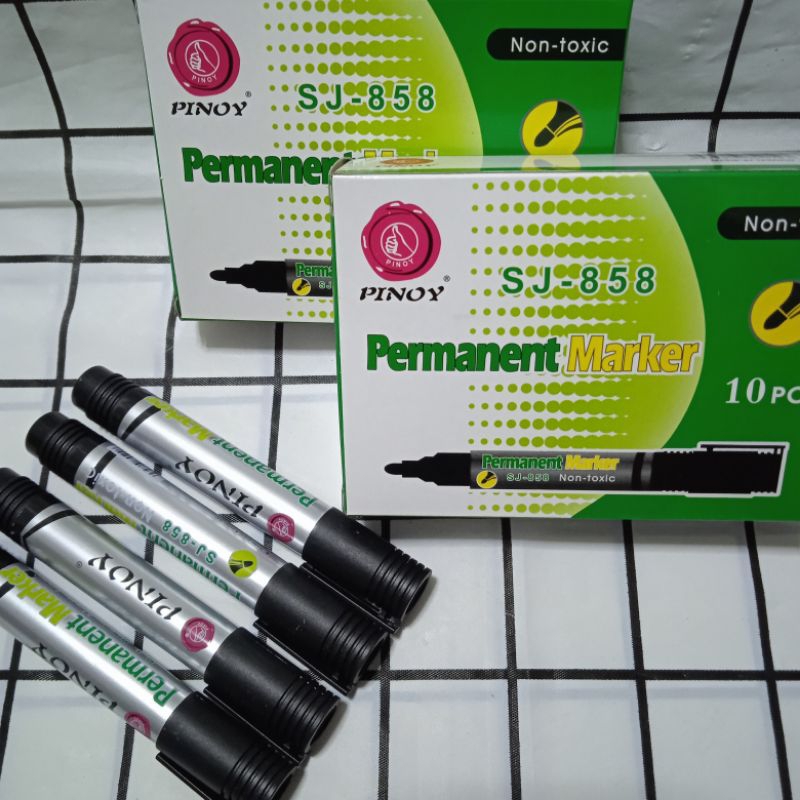 PINOY-Permanent Markers 1box/10pcs | Shopee Philippines