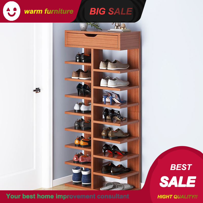 Shoe rack high quality wooden rack shoe cabinet with storage rack ...